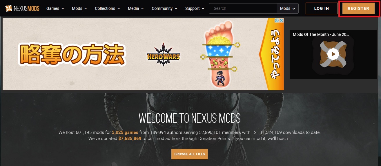 【Nexus Modsの使い方】アカウント作成・ダウンロードの手順を図解で解説 – MODライブラリー
