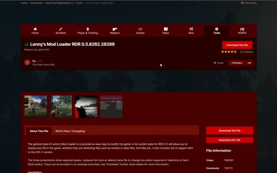 【Lenny’s Mod Loader RDR】の導入・使い方の設定方法【RDR2】 – MODライブラリー
